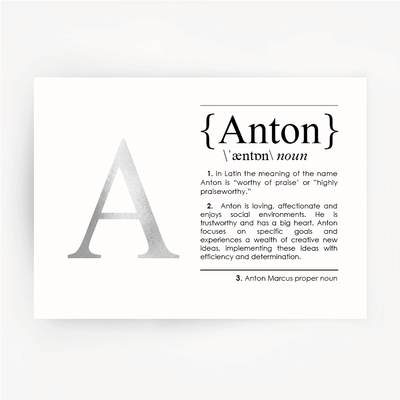 Name Keepsake Prints | The Artisan Gift Co.